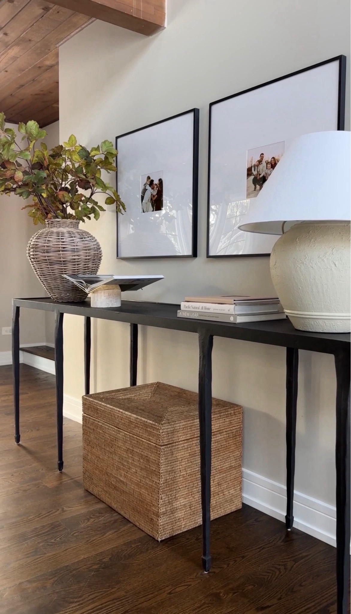 Organic & Neutral Console Styling - lauren ashley hansen - home, lifestyle
